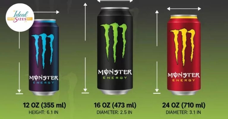 Monster Can Dimensions: Size, Height, Diameter & Guide